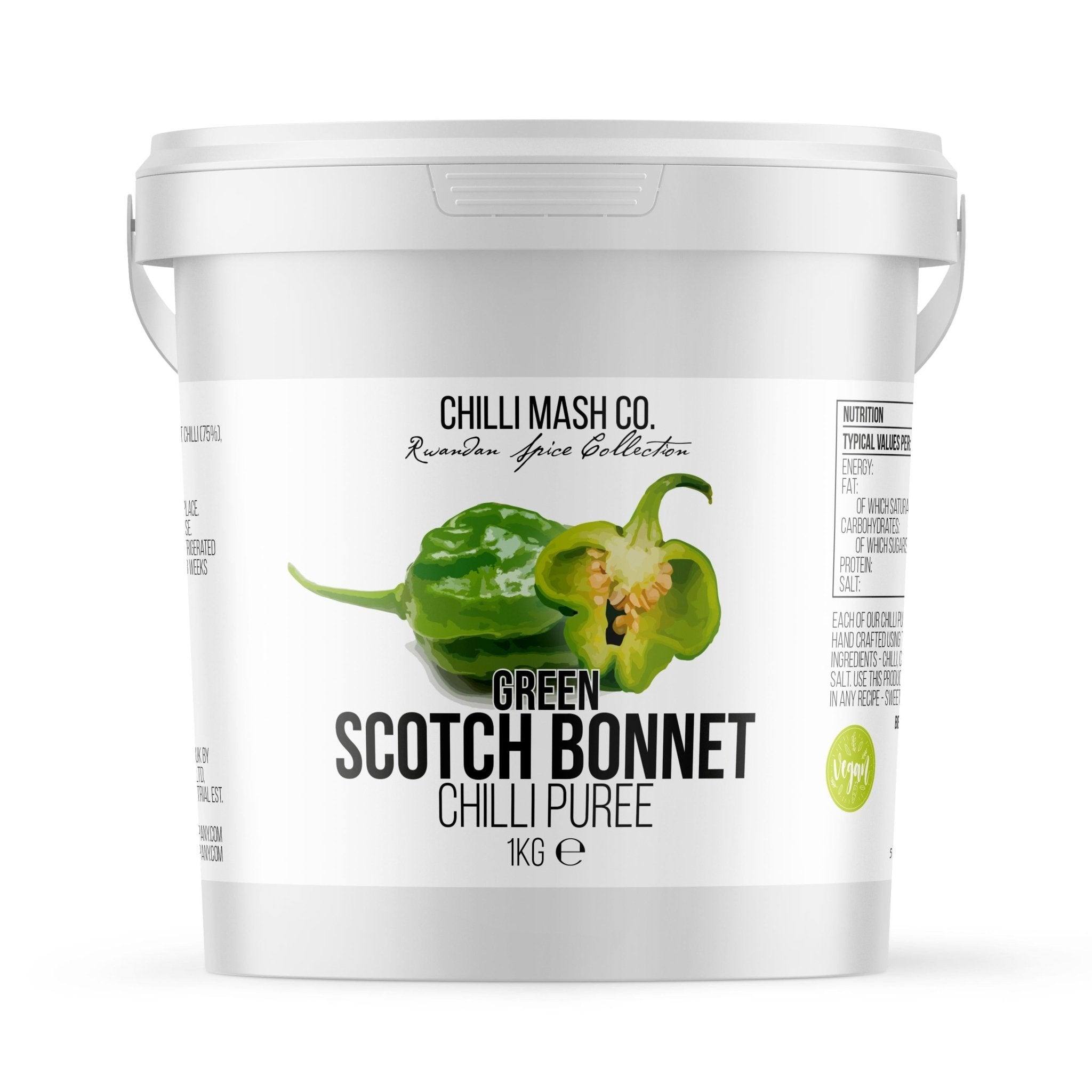 Groene Scotch Bonnet Chilli Puree | 1kg | Chili Mash Company